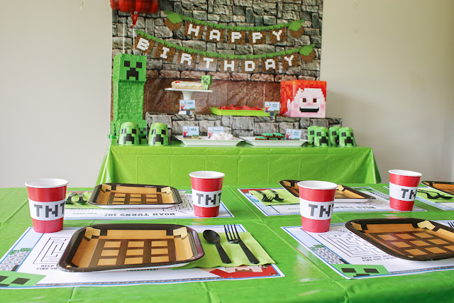 A GEEK DADDY: MINECRAFT BIRTHDAY PARTY