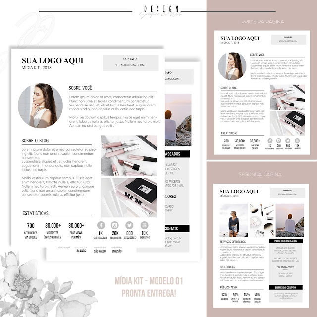 5 MÍDIA KITS Profissionais para Blog e Instagram! - Sweet Magic