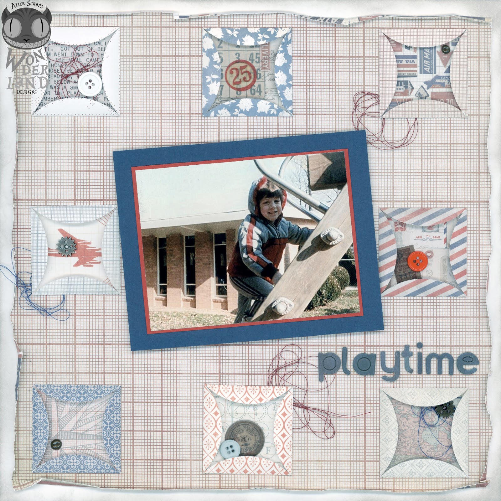 Playtime: A Playground Scrapbook Layout - Alice Scraps Wonderland