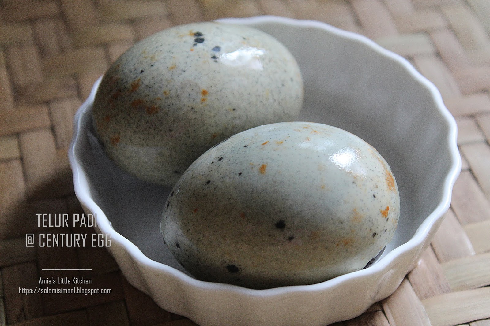 Telur Padi @ Century Egg - Amie's Little Kitchen