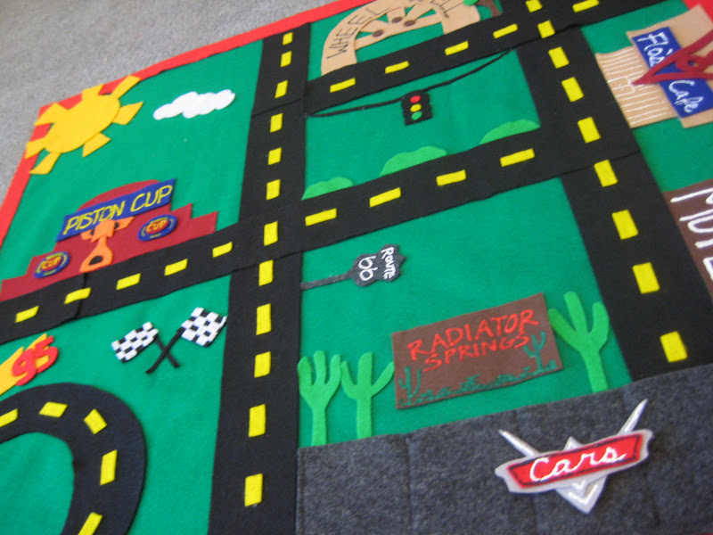 Him & Her: "Cars" Felt Car Mat