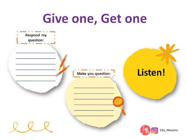 Rutina de Pensamiento: Da una - Toma una (Give one - Get one ...