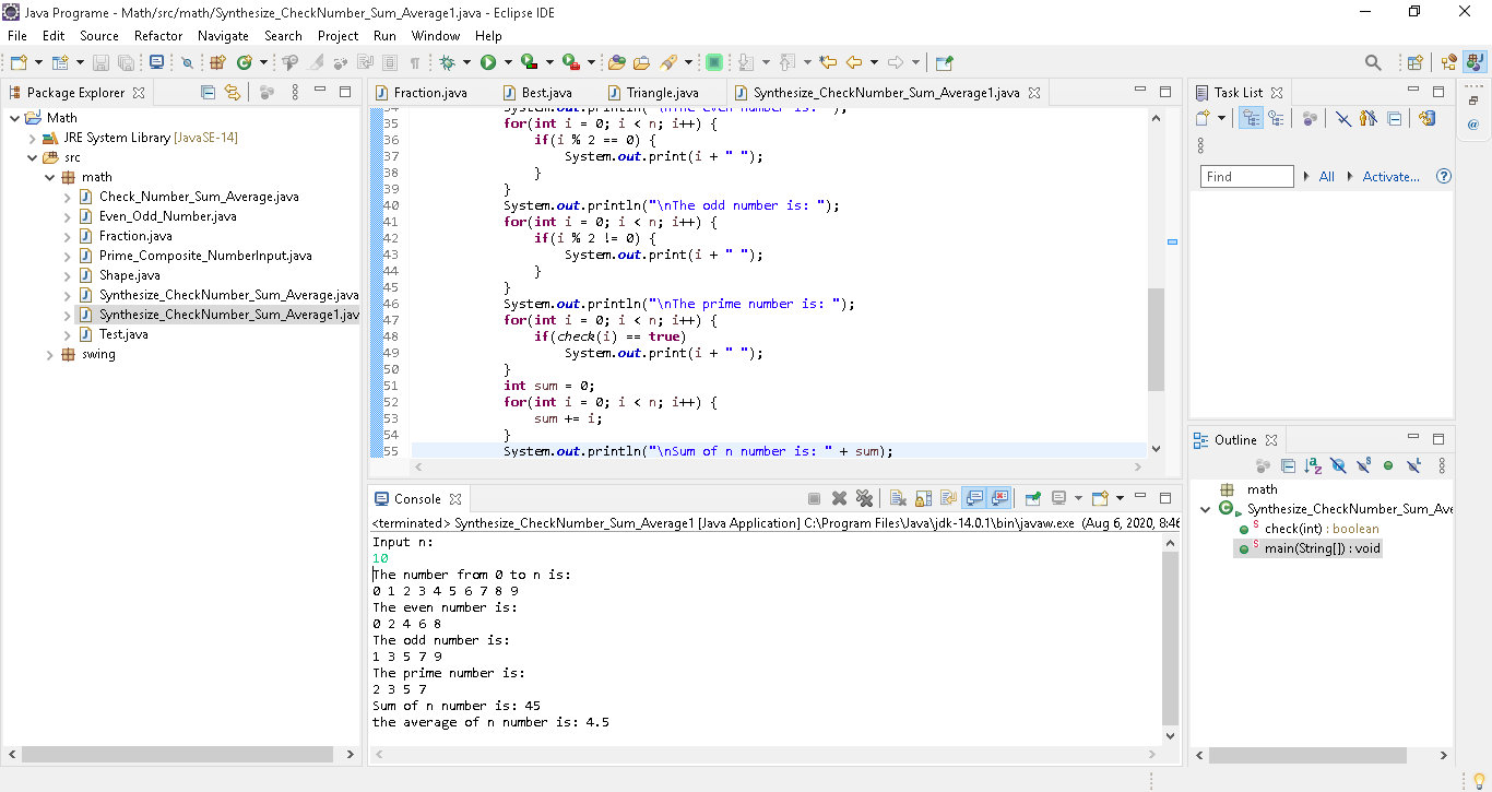 Synthesize Check Number Sum Average Part 2