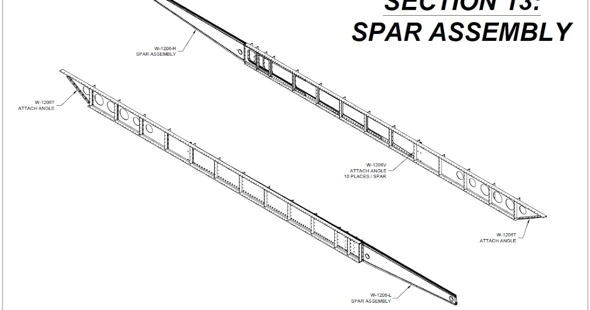 PEB's RV-12 projekt: Sektion 13 Spar assembly