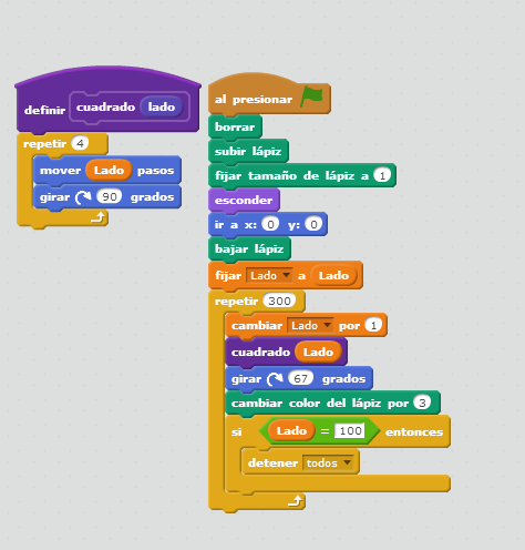 informática Héctor : Crear bloques con scratch