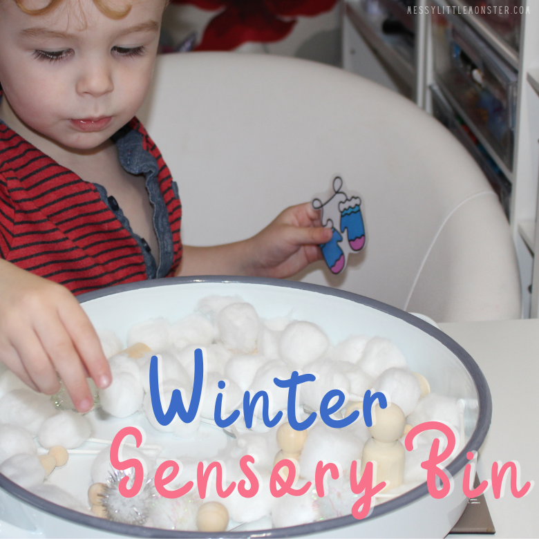 Winter Sensory Bin - Messy Little Monster