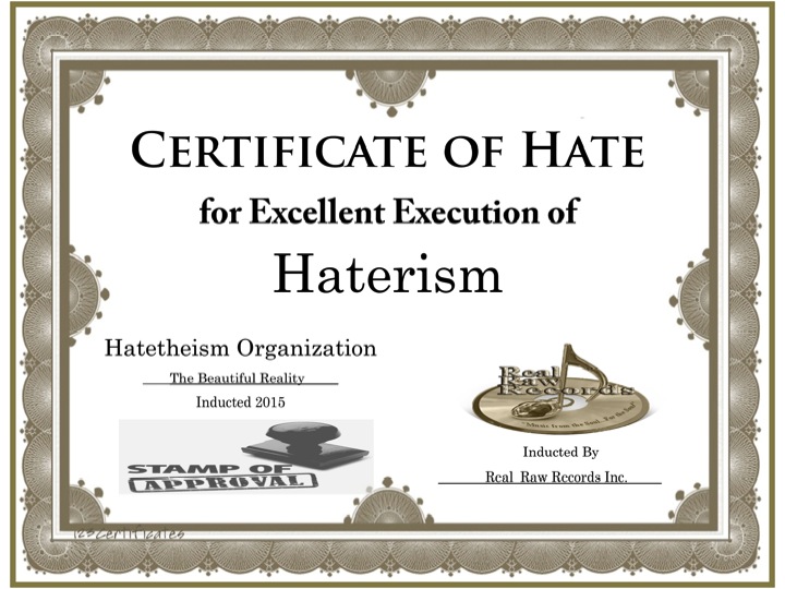 #Legendary: Real Talk - What is a hater? Haterism Hatetheist