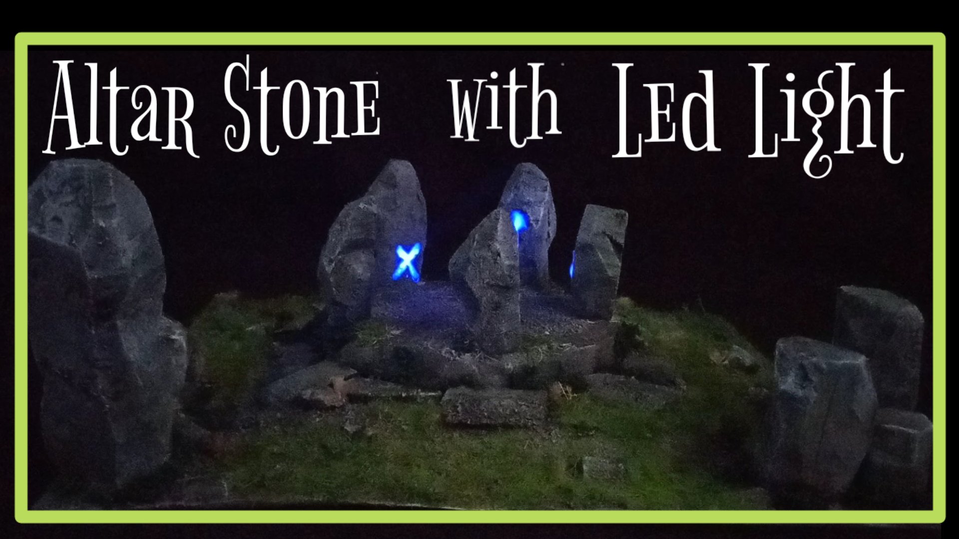 How to make a Realistic Diorama Fantasy Stone Altar