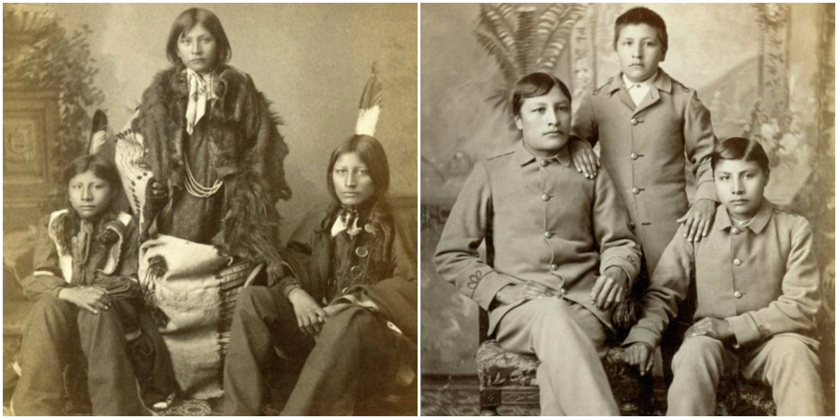 Before and After Photos of American Indian Students at the Carlisle ...