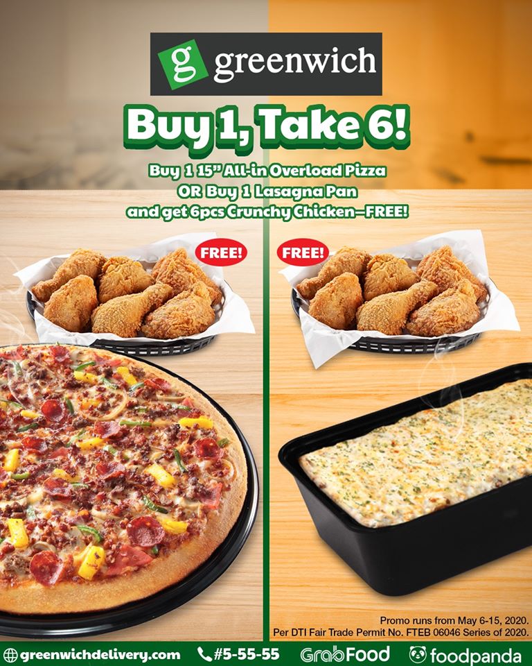 Manila Shopper: Greenwich Buy1 Take6 Promo: May 2020