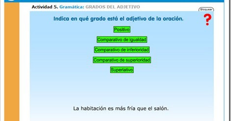 GRADOS DEL ADJETIVO-DIPTONGOS E HIATOS