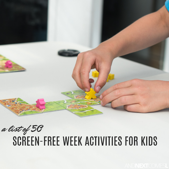 50 Screen-Free Week Activities for Kids | And Next Comes L - Hyperlexia ...