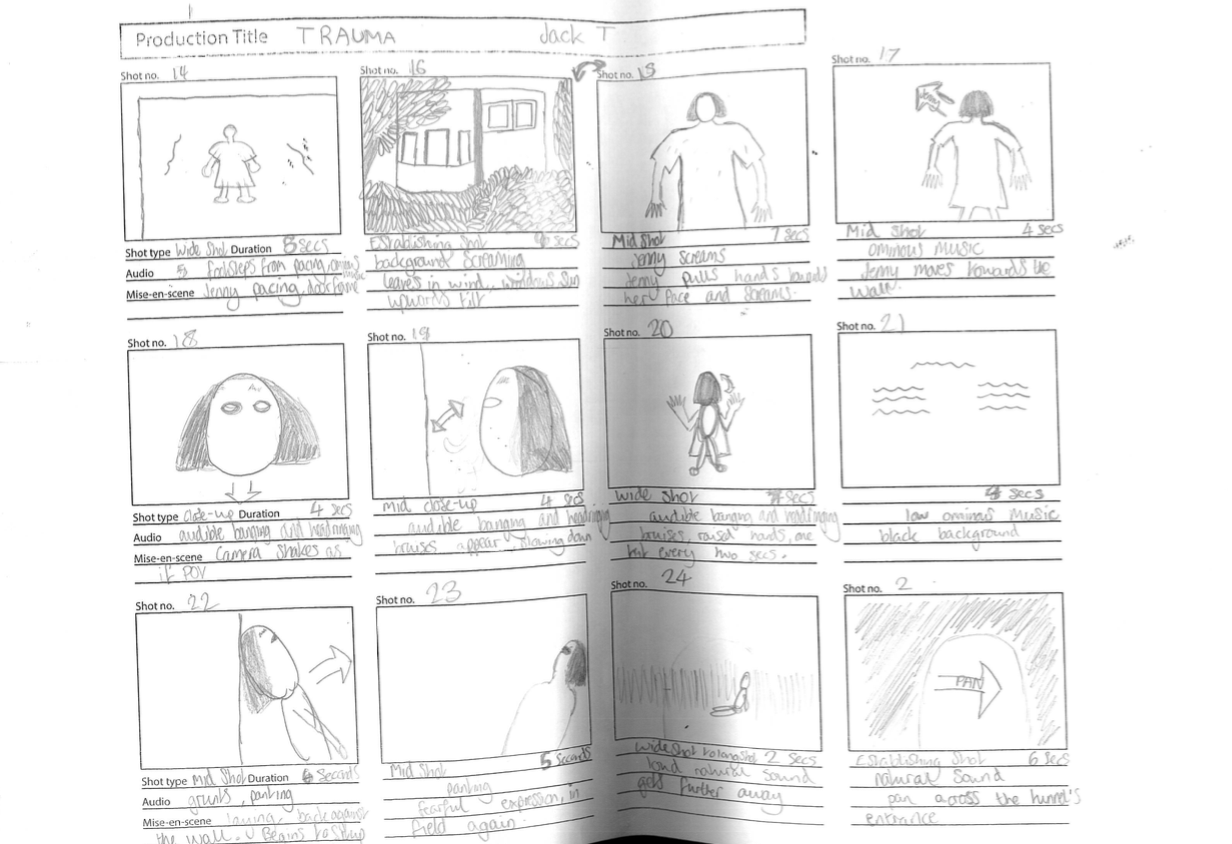 Horror Film - Storyboard