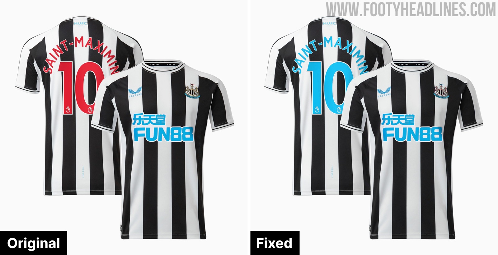 Newcastle United 22-23 Home Kit Features Unfitting Red Premier League ...