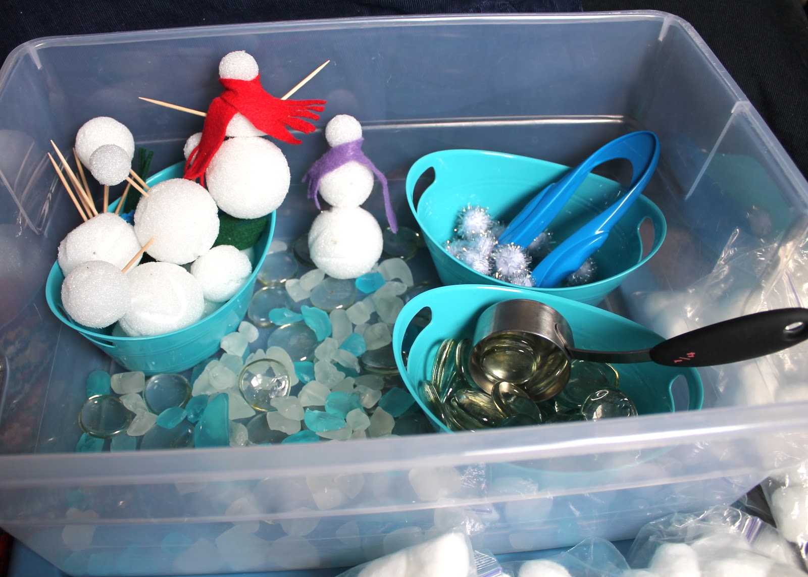 what's up at the white house: sensory bins - winter theme