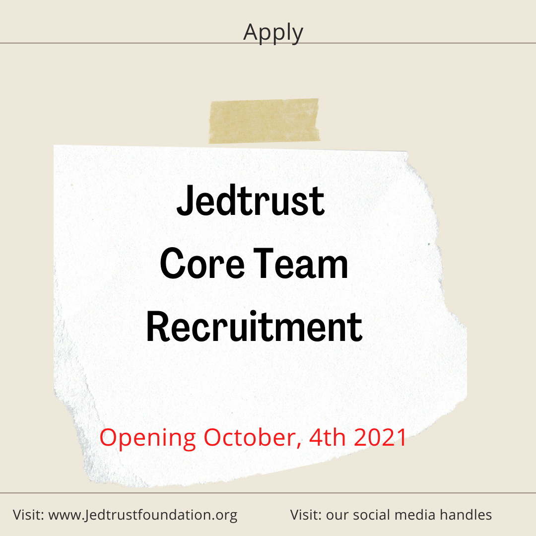 JEDTRUST CORE TEAM RECRUITMENT