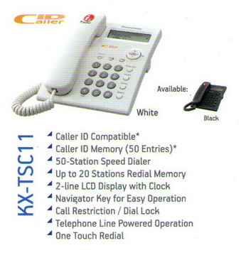 Konten Listrik: Telepon - Panasonic KX-TSC11