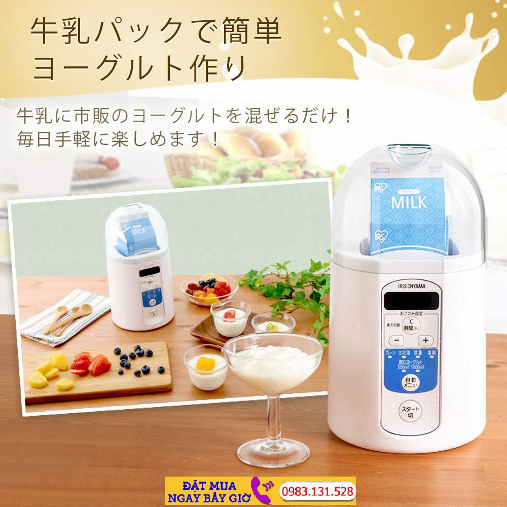 Máy Làm Sữa Chua Nhật Iris Ohyama IYM-013 Hàng Bán Chạy Nhất Tại Nhật