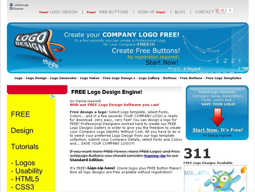 The Top 10 Websites to create free logo for your blog.
