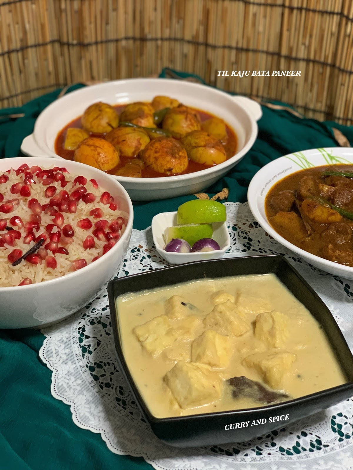 CURRY AND SPICE: TIL KAJU BATA PANEER