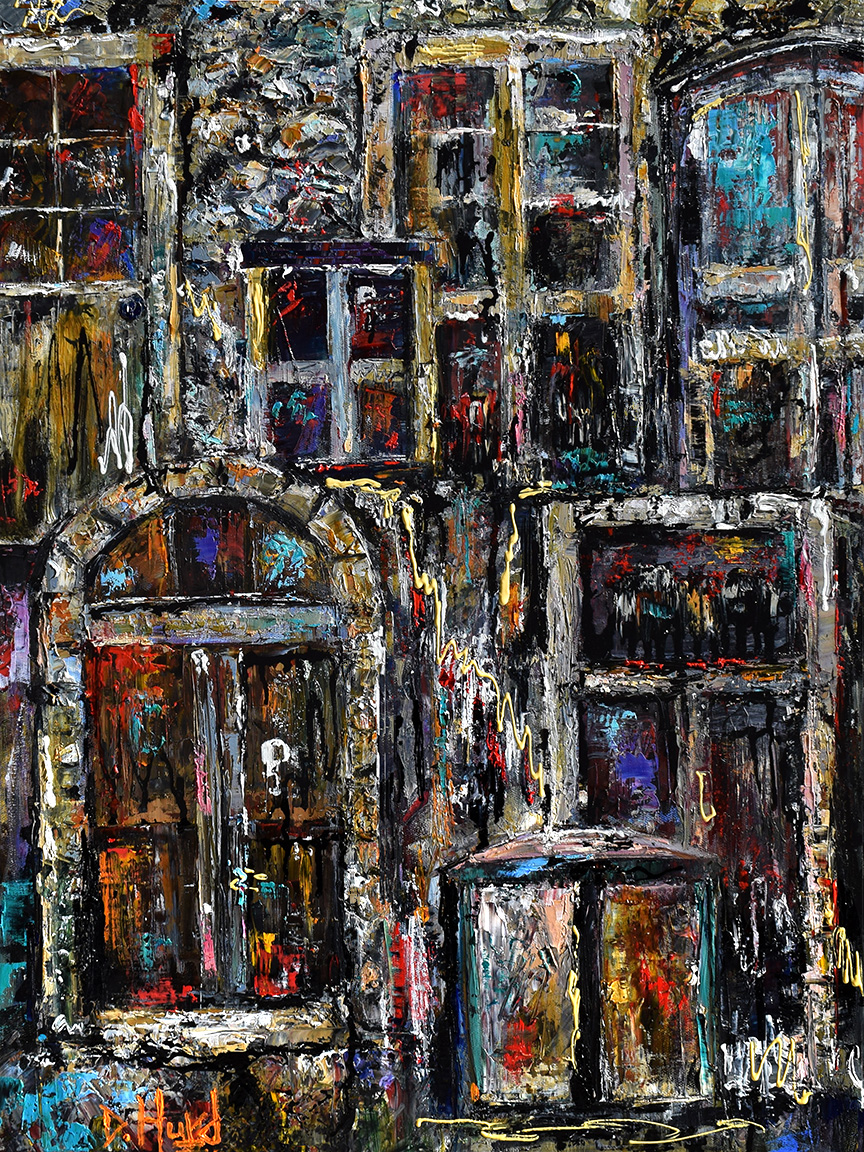 Debra Hurd Original Paintings AND Jazz Art: Abstract Architecture Art ...