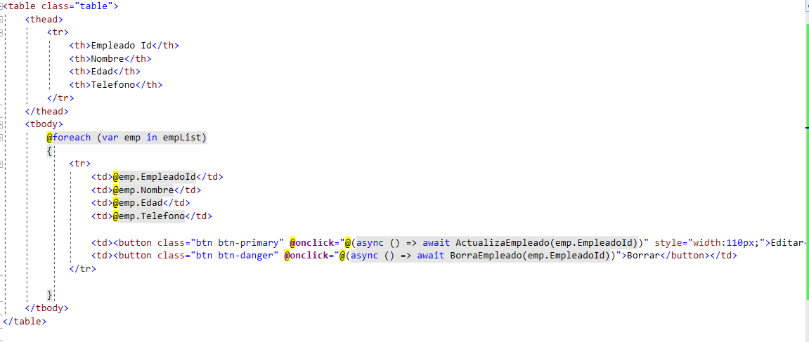 Ligth Knight: CRUD Blazor usandoVB.NET y programación asíncrona, con BD ...