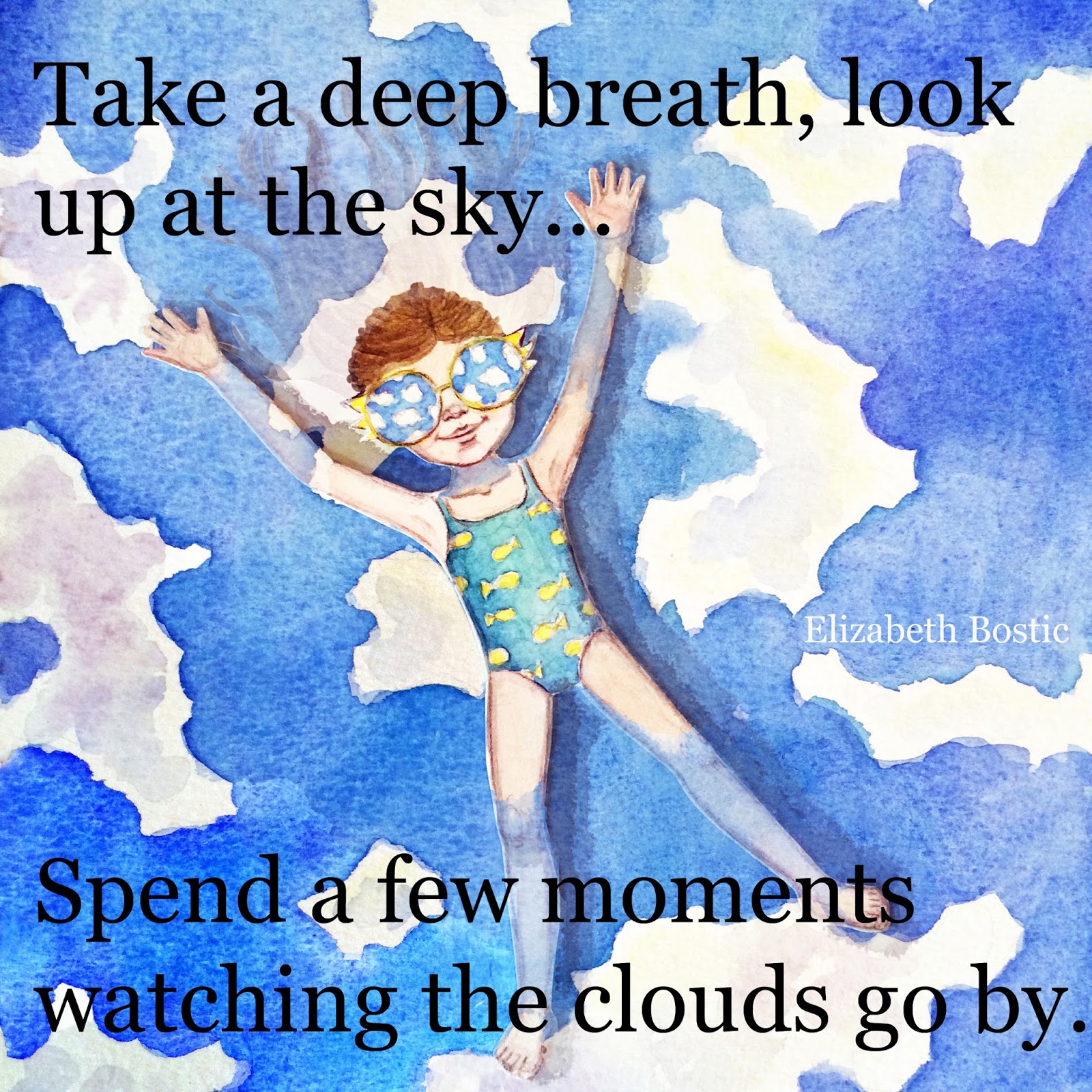 Elizabeth Bostic Illustration & Design: Floating Girl: Playing with ...