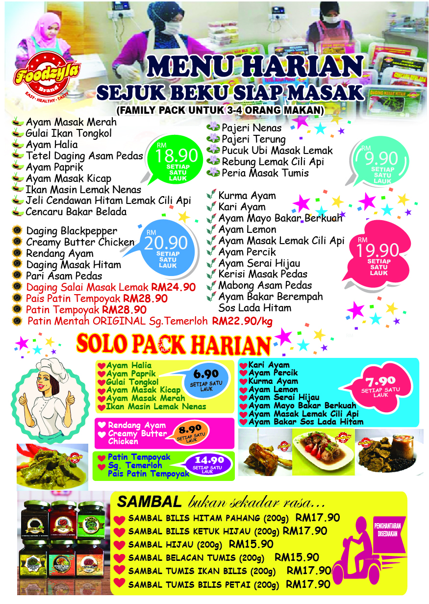 Foodzyla Kitchen: LAUK PAUK SEJUK BEKU PILIHAN MEREKA YANG BEKERJAYA