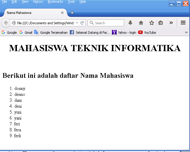Cara Membuat Menu Daftarlist Di Html Dengan Tag Li Coding Jenius Tempat Belajar Coding