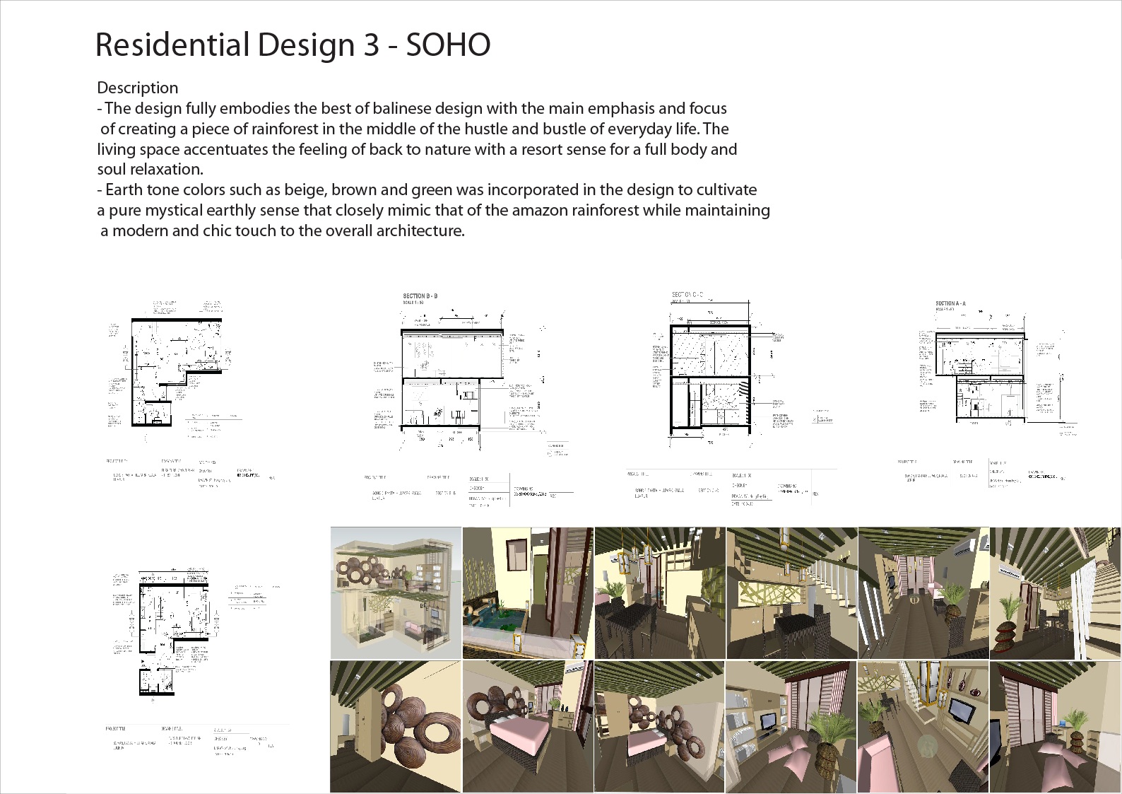 My portfolio: Residential Design - SOHO