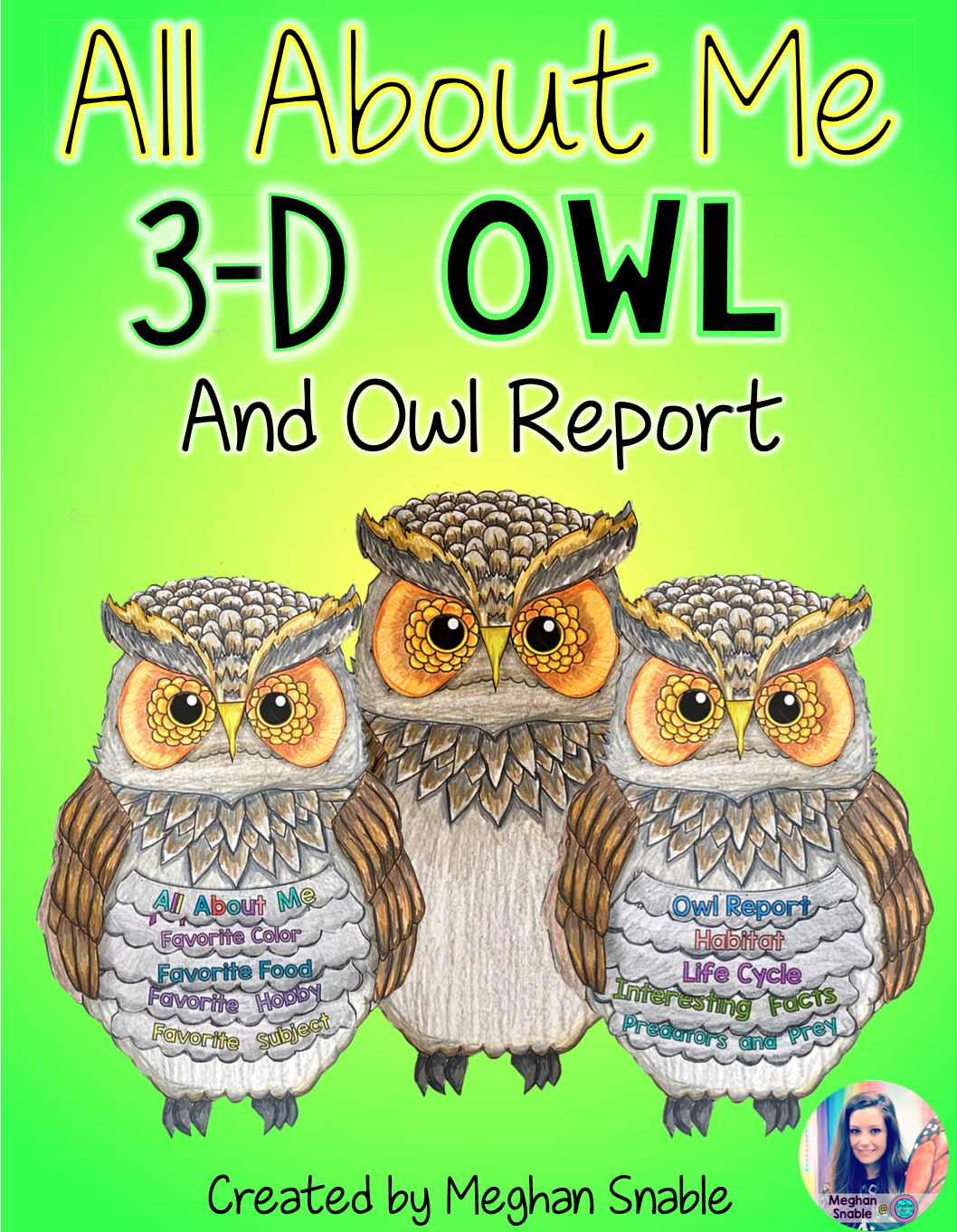 The Creative Colorful Classroom: All About Me 3-D Posters! (Plus ...