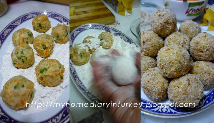 Citra's Home Diary: Cheesy Chicken Balls/ Bola Ayam keju
