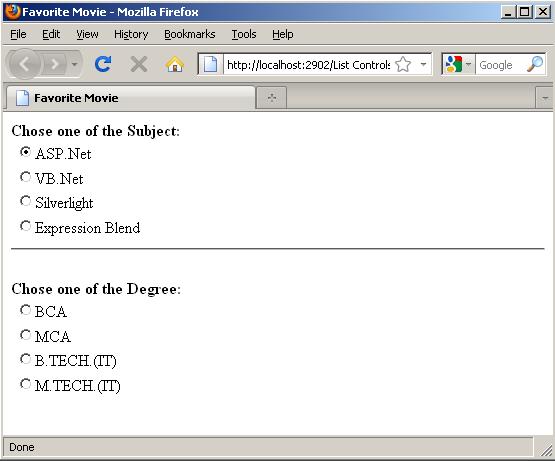 List Controls In Aspnet Part 1