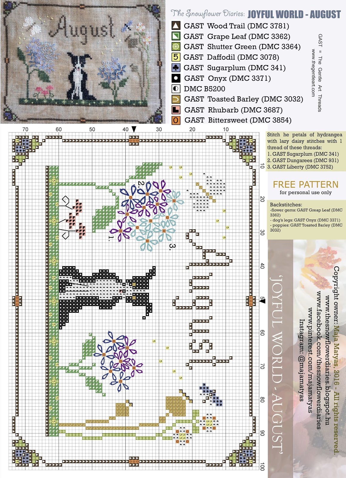 JOYFUL WORLD - AUGUST PATTERN