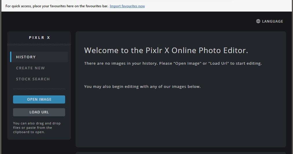 How to re-size images using PIXLR X