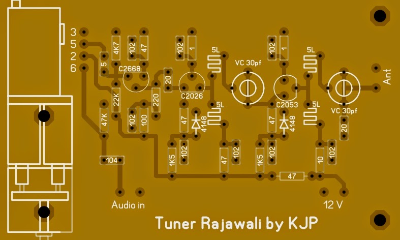 Belajar Elektronika dan Pemancar FM Sederhana: Layout Pemancar Tuner ...