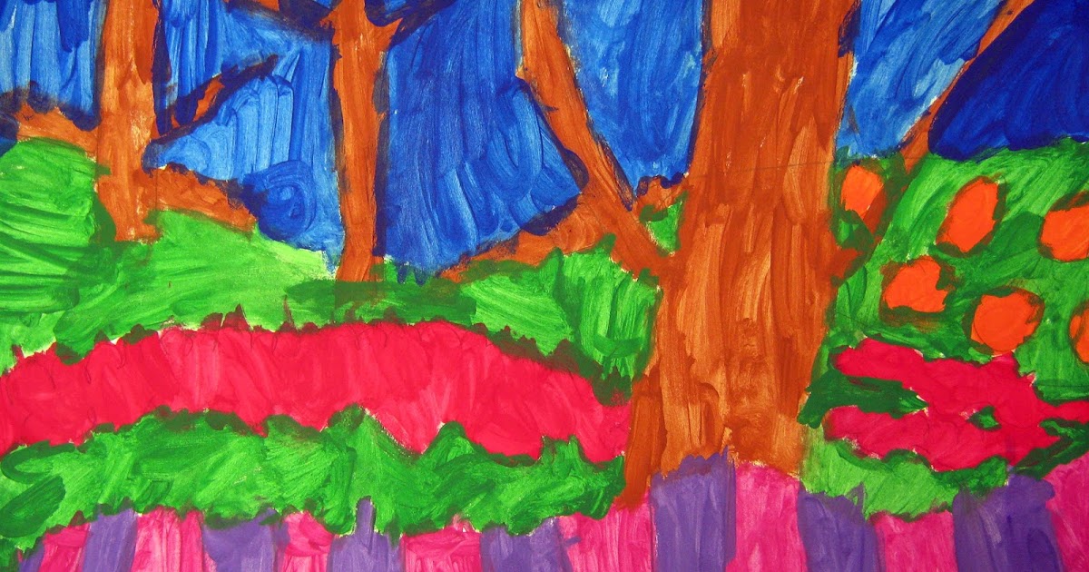 Mrs. Levine's Art Room : FIRST GRADE . . . David Hockney Landscapes