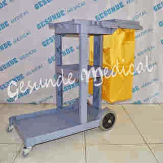 Jual Janitor Trolley (Cleaning Service Cart / Troli Alat Kebersihan ...