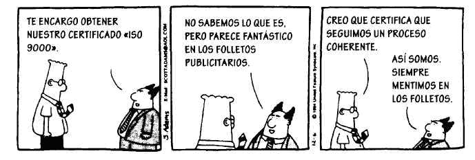 El principio de Dilbert: ISO 9000