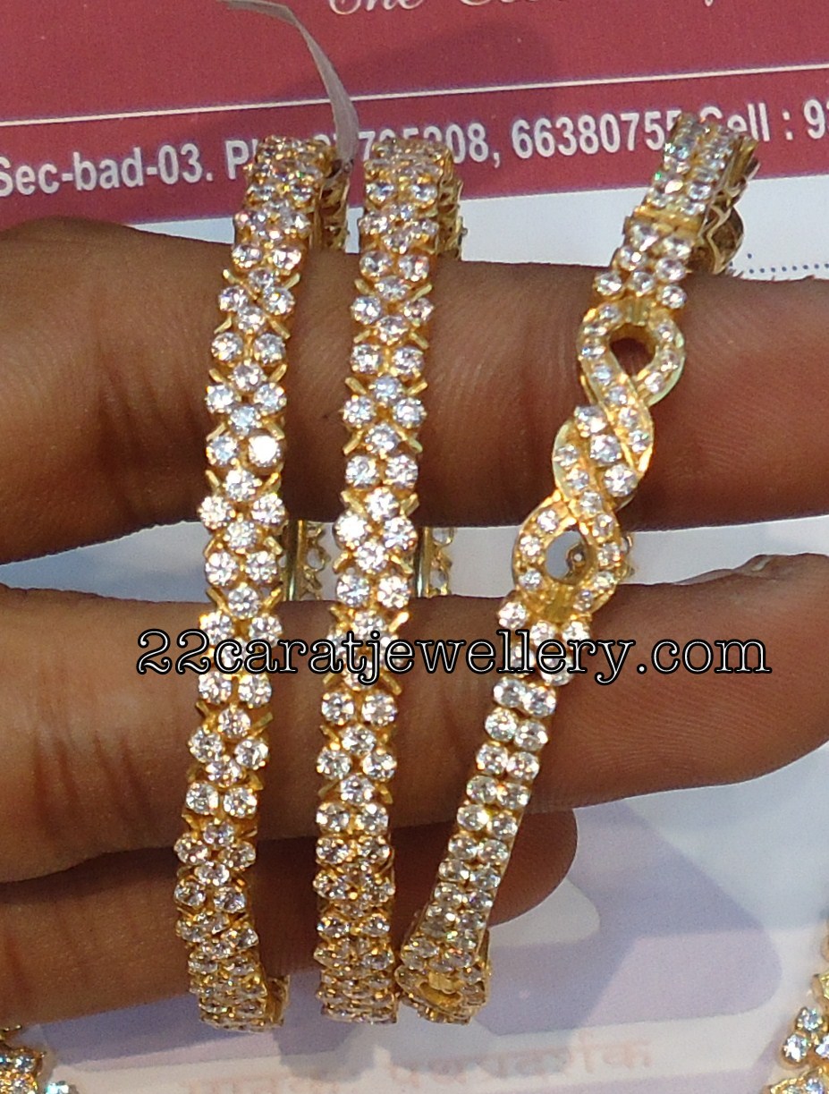 CZ Heavy Bangles - Jewellery Designs