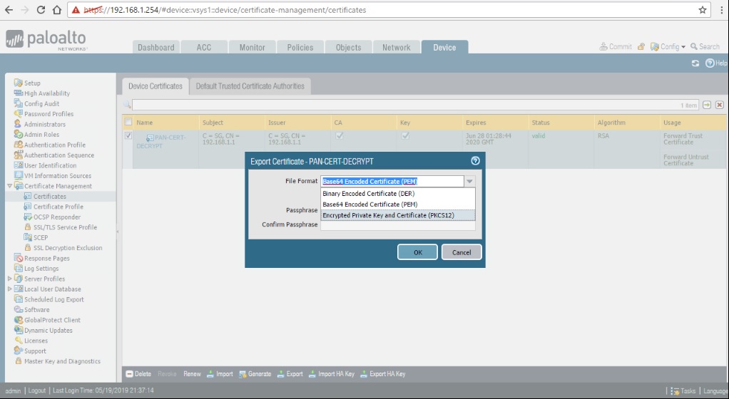 My Cybersecurity Journal: Palo Alto Networks Firewall SSL (TLS) Decryption
