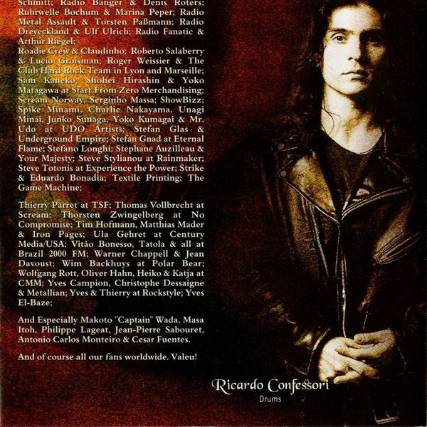 Encarte: Angra - Fireworks - Encartes Pop