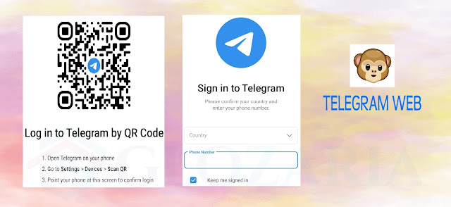 Cara Login Telegram Web Menggunakan Scan Kode QR dan Nomor HP di PC dan ...