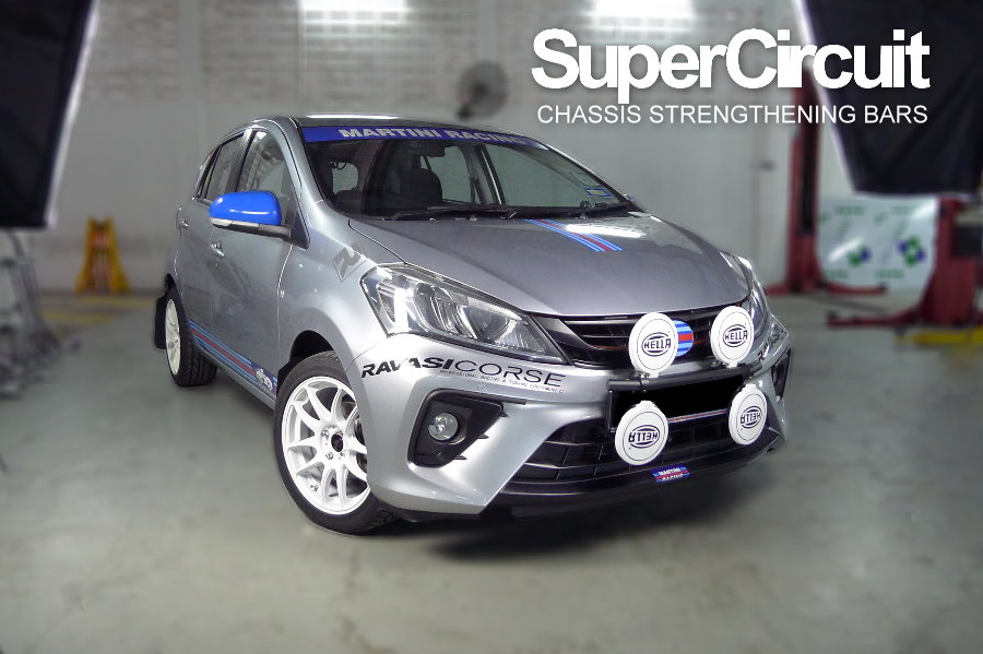 SUPERCIRCUIT CHASSIS STRENGTHENING BARS: Perodua Myvi Gen3 Rear Anti ...