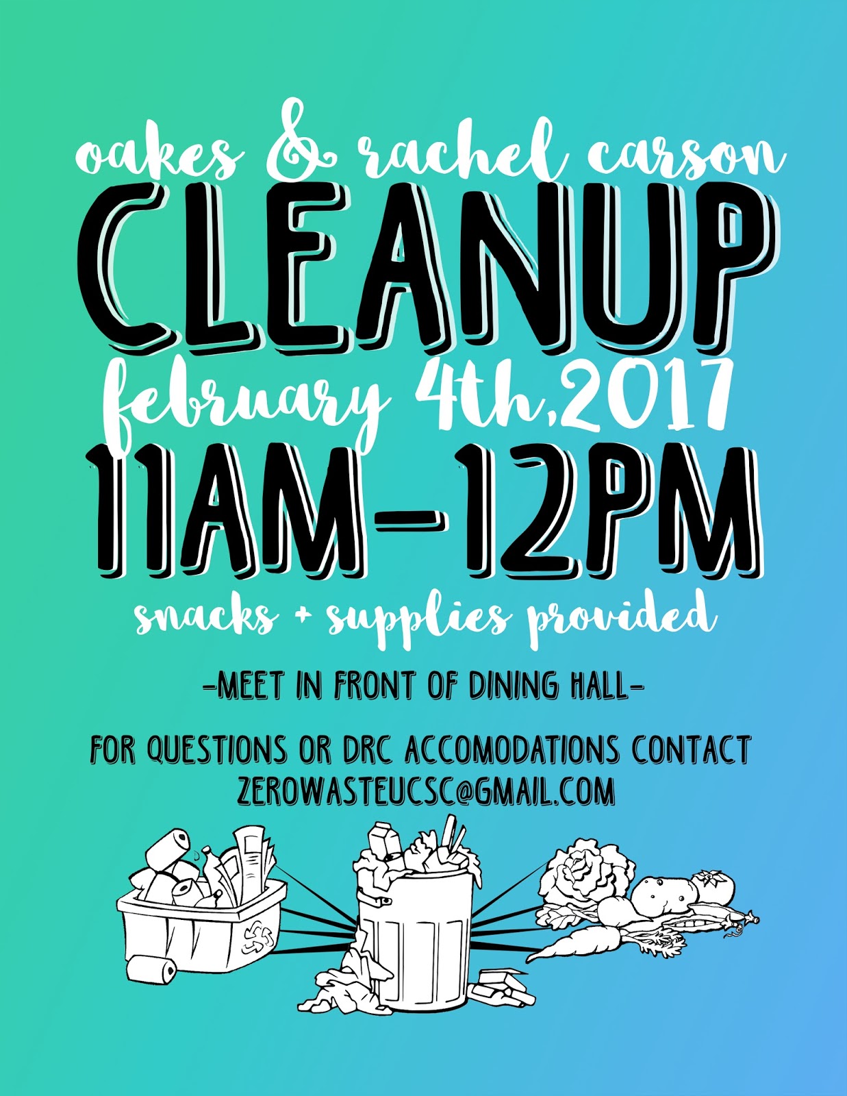 UC Santa Cruz Sustainability Office: Campus Cleanup Flyer