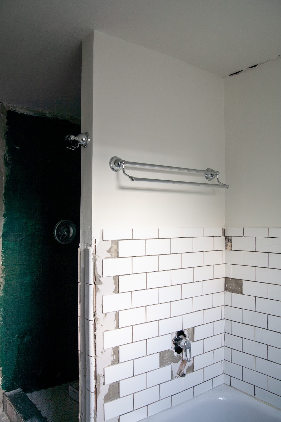 How to replace a shower! Tile and shower door: Week 5 One Room ...