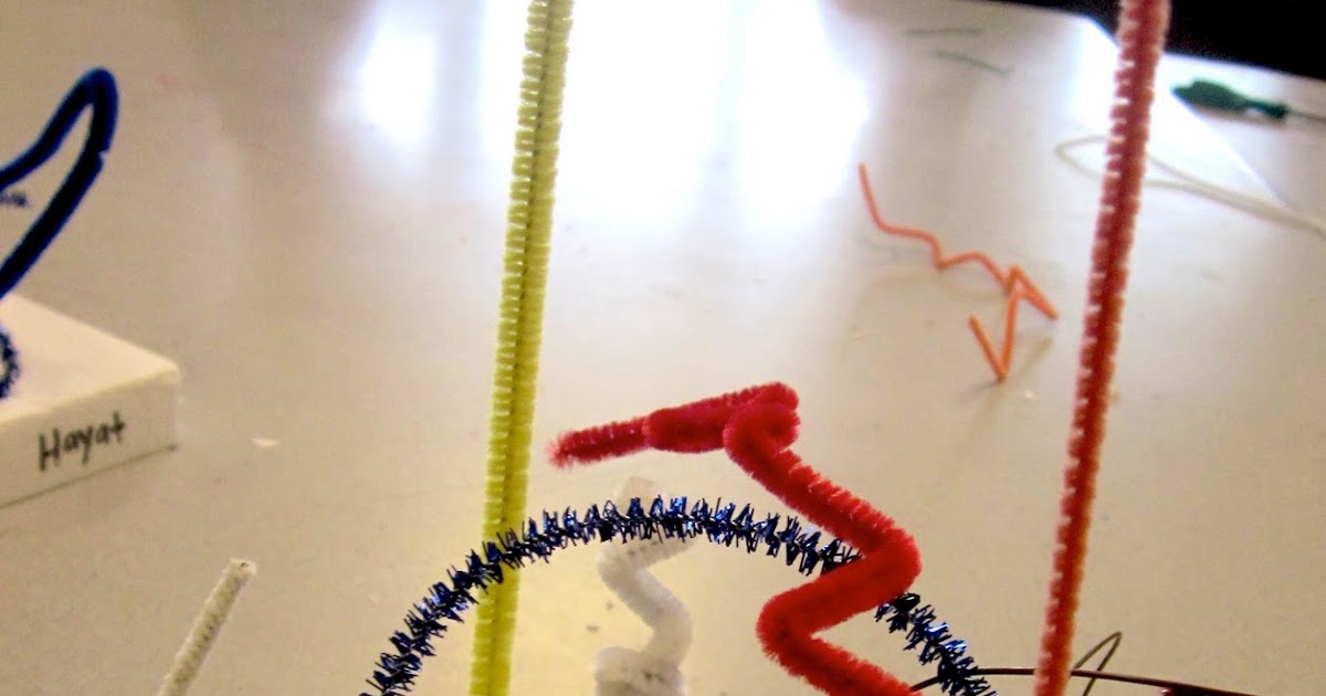 Art is Basic-- Art Teacher Blog: Line Sculpture-- Kindergarten