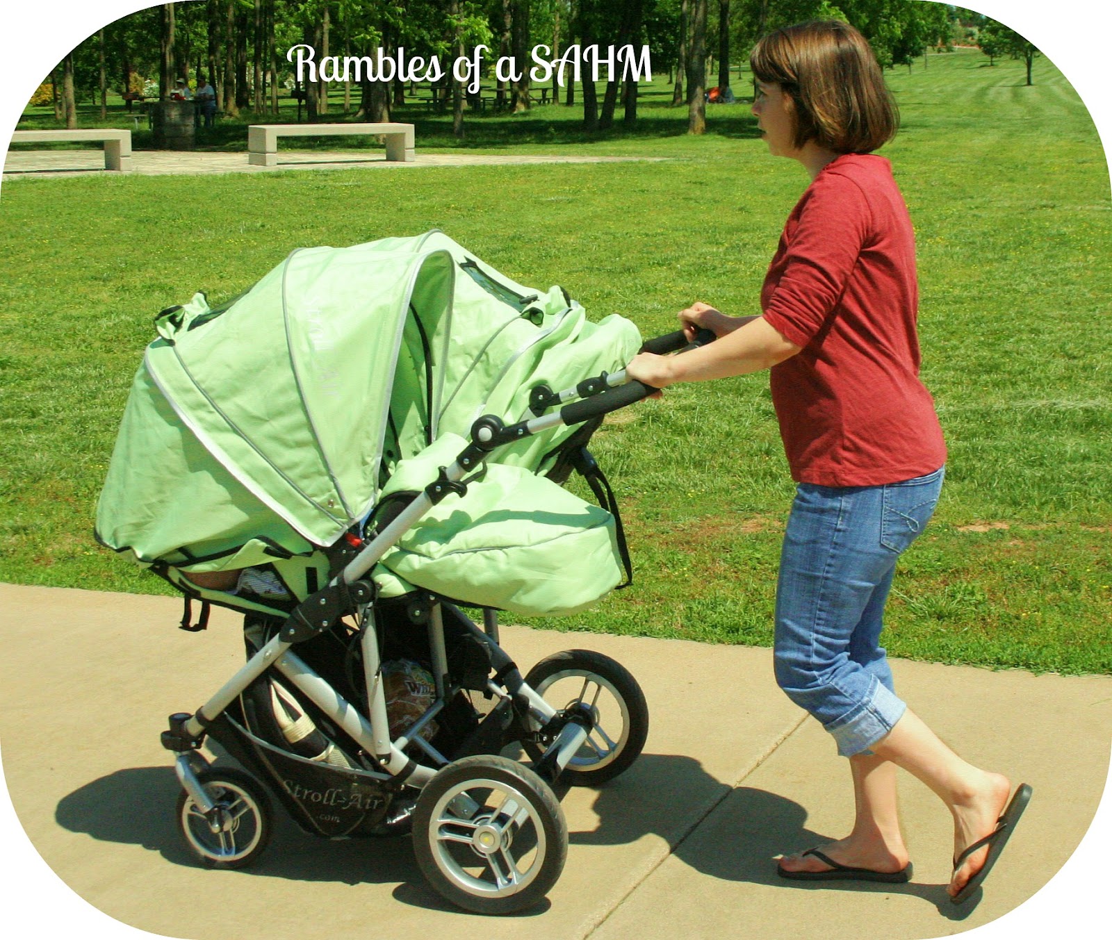 Review for Stroll-Air My Duo Green Double Stroller @StrollAir
