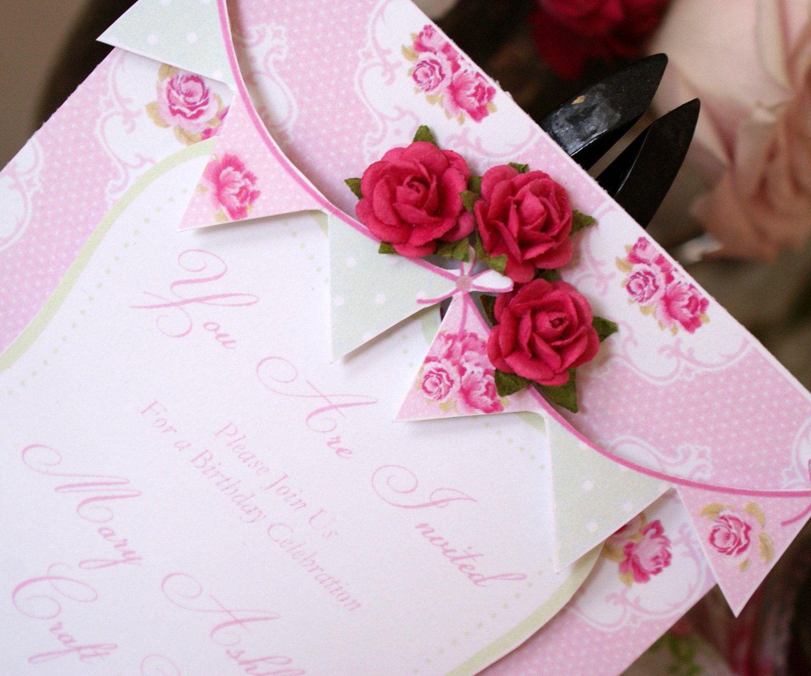 A Little Loveliness: Birthday Craft Fair Invitation