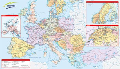 Online Maps: Europe Rail Map